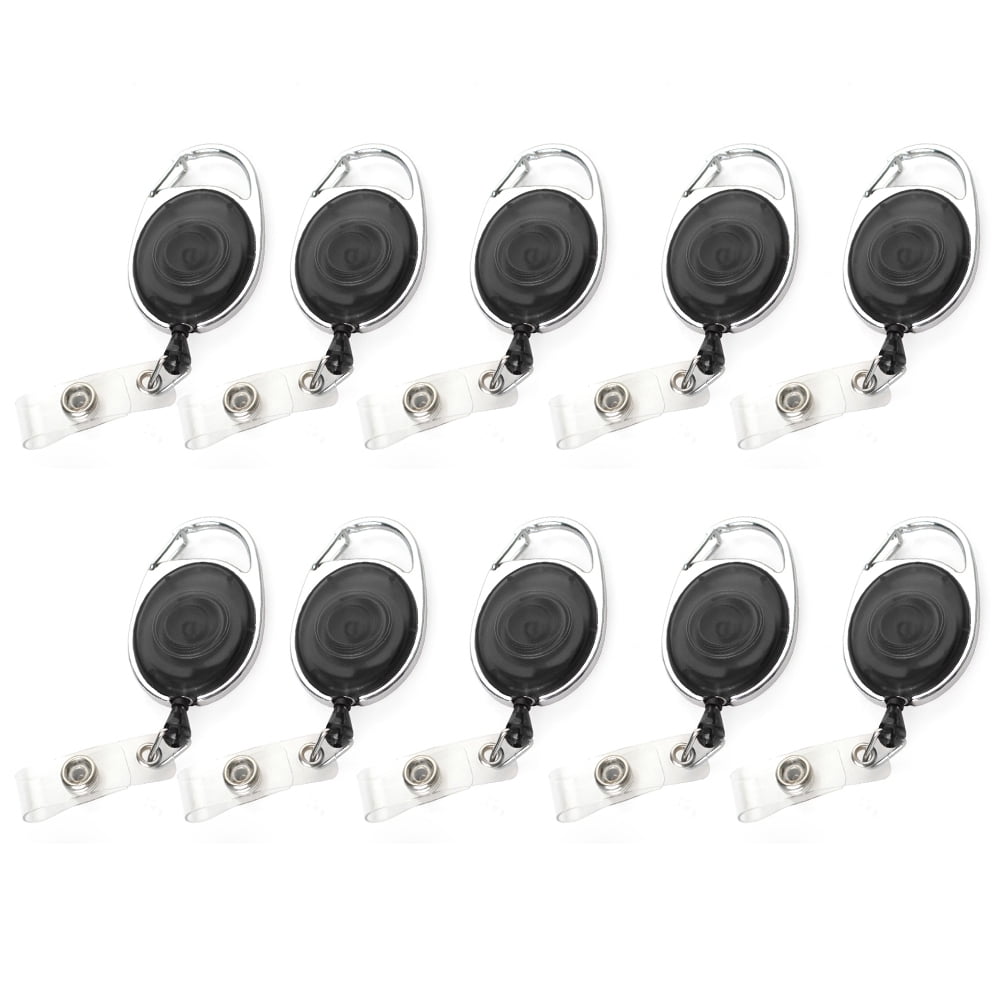 Muka Carabiner Badge Holder Reels With Back Splint and Key Ring ...