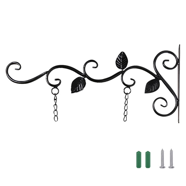Muka Hanging Sign Bracket, Metal Decorative Wall Mounted Hook Hanger ...