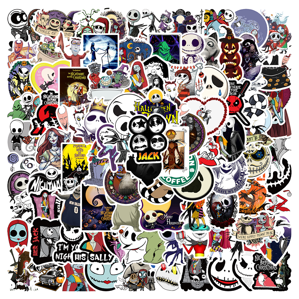 Mukay 100Pcs Halloween Stickers Pack, Waterproof Cute Cool Teens Funny ...