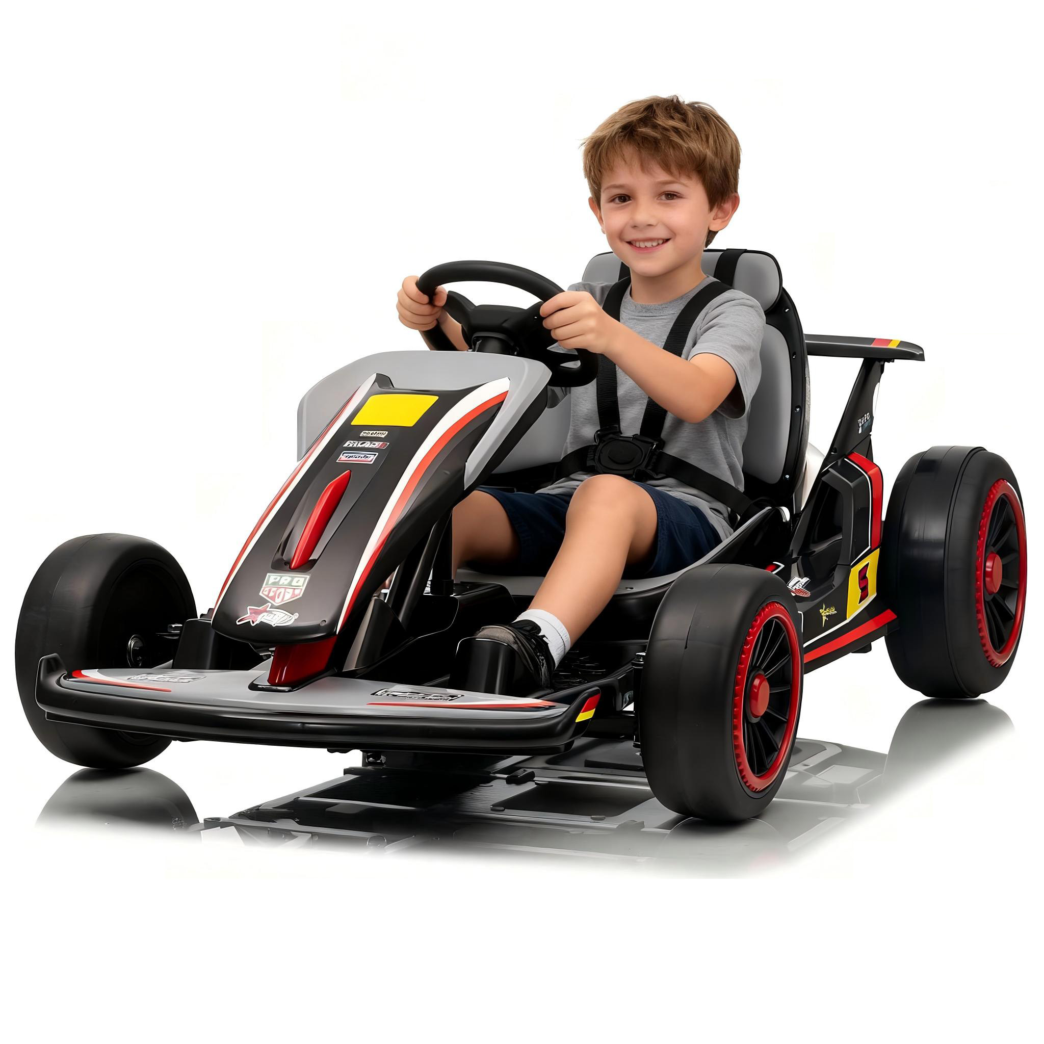 MUKIDY, Electric Go Kart, 24V, For Boys Girls Age 6-12 - Walmart.com