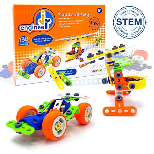 Mukikim Jr Engineer Car & Copter Junior Educational Stem Learning ...
