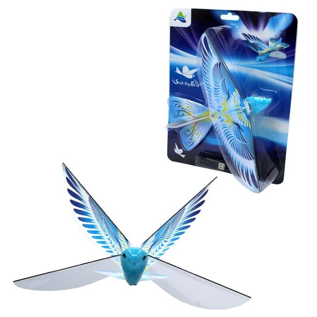 Mukikim Self Flying E Bird Electronic Flying Bird Toy Drone - Blue ...