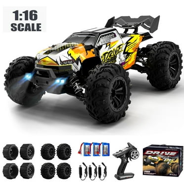 Brushless High Speed RC Monster Truck, Max 70+ KM/H, 1:16 RC Car All Terrain Off-Road Hobby ...