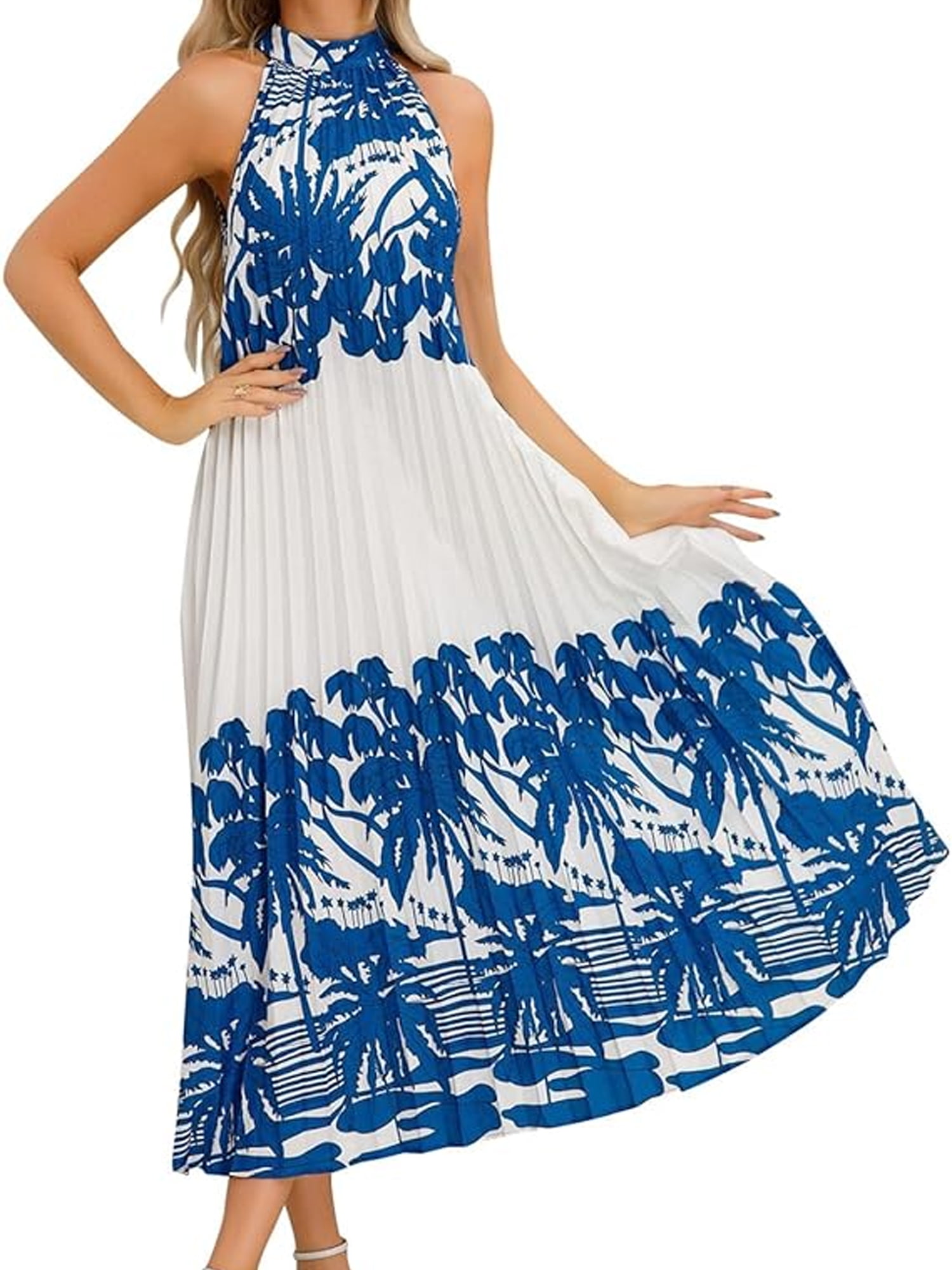 Mukola Women's Summer Tank Dresses Casual Loose Sleevless Halter Neck ... Mukola Women's Summer Tank Dresses Casual Loose Sleevless Halter Neck ...