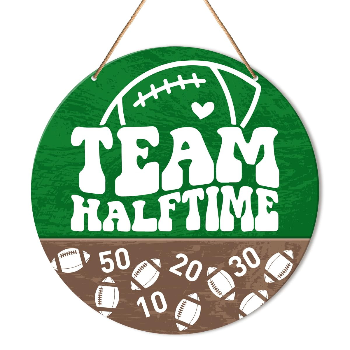 Muktoujaumai Football Signs Wall EC36 Decor, Football Hanging Sign ...