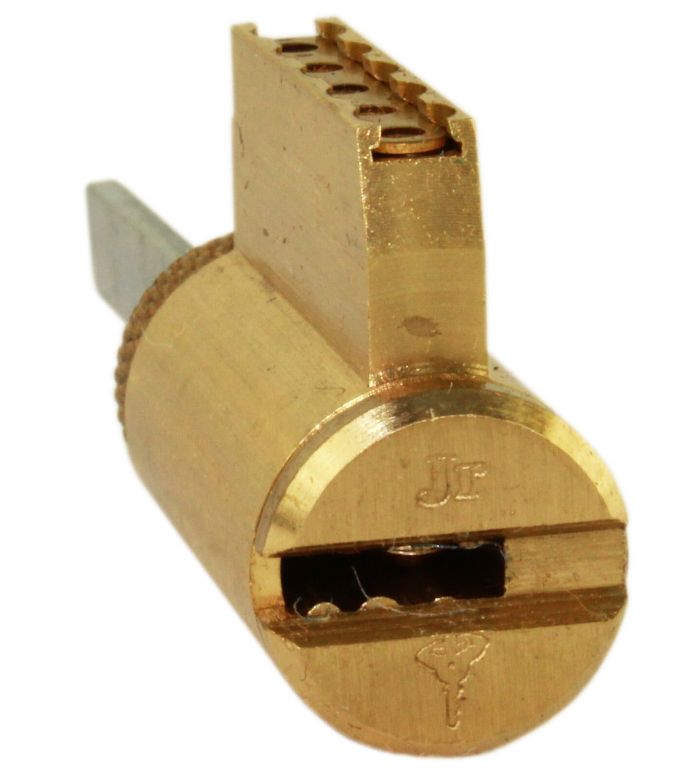 Mul-T-Lock Junior Polished Brass Key In Knob / Deadbolt Cylinder With 2 ...