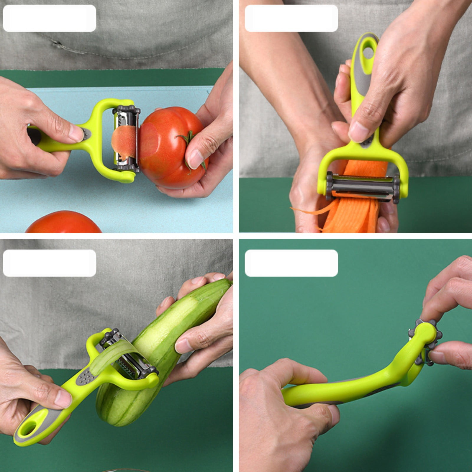 Mul.ti Function Rotating Peeler Set Vegetable Ap.ple Potato & Zucchini ... Mul.ti Function Rotating Peeler Set Vegetable Ap.ple Potato & Zucchini ...