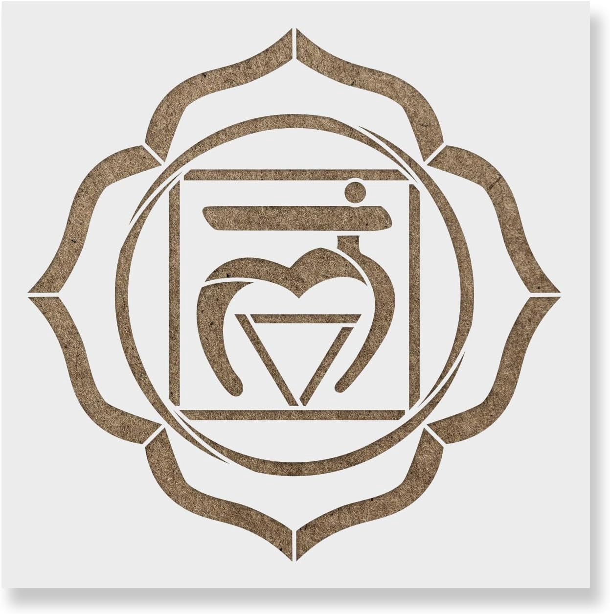 Muladhara Root Chakra Stencil - Versatile for Crafting Recognizable ...