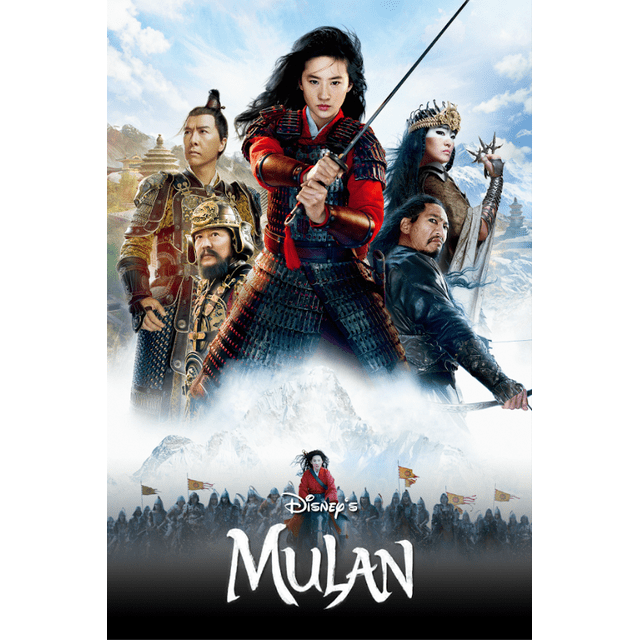 Mulan 2020 Poster 24x36 - Live-Action Adventure, Epic Tale of Bravery and Honor - Walmart.com