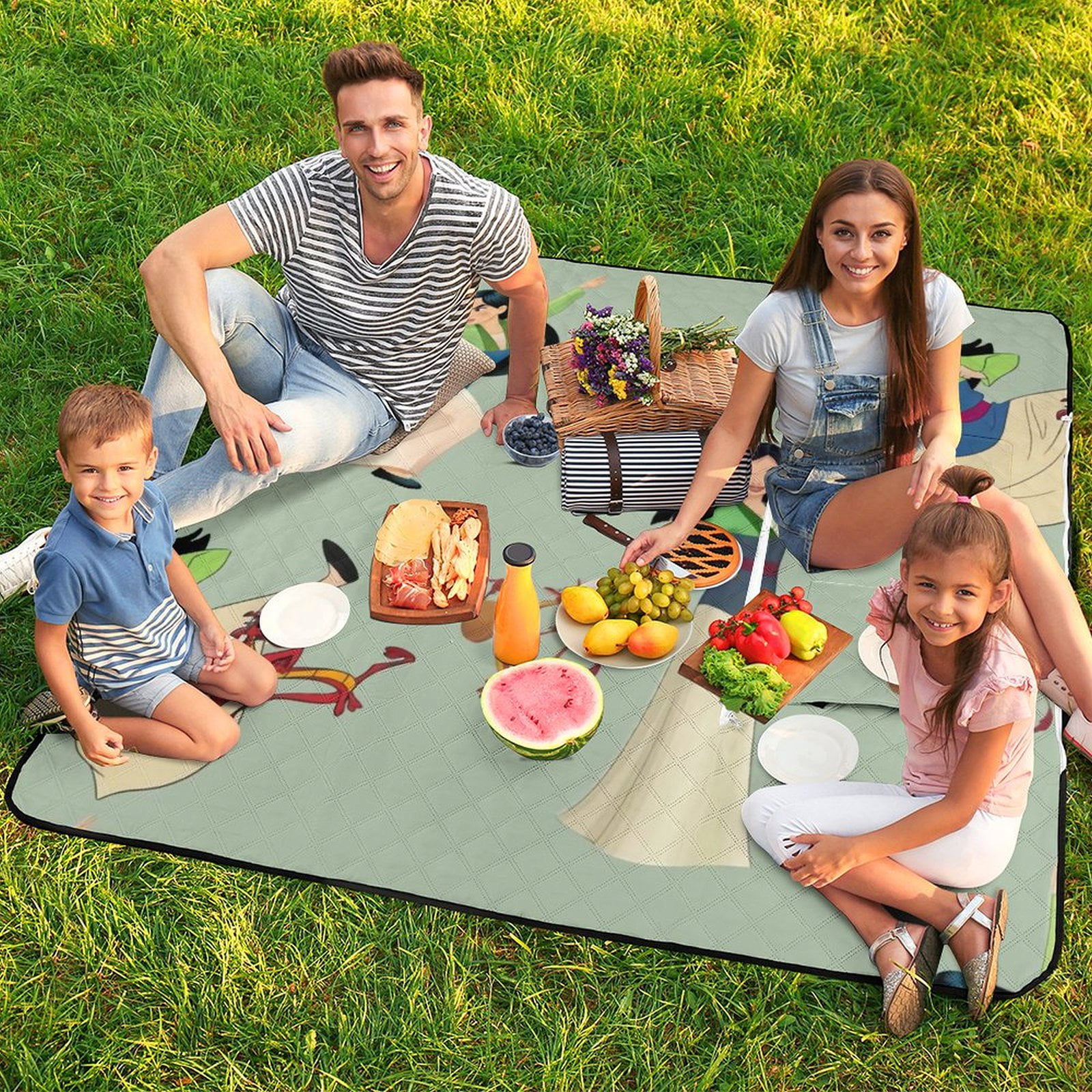 Mulan Action Pose Portrait Picnic Blankets Outdoor Blanket,59'x59 ...