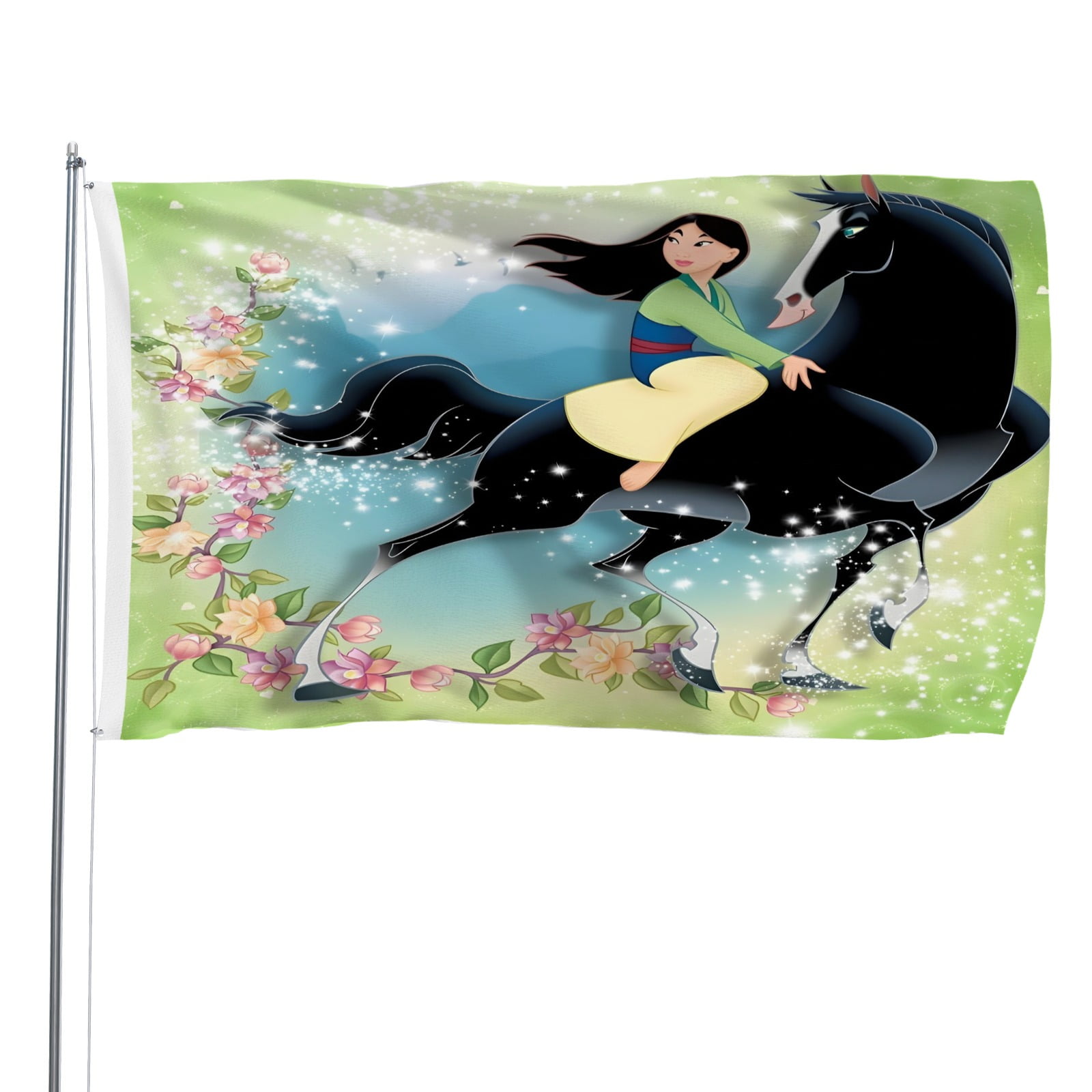 Mulan Disney Princess Pattern Flag Decoration - Walmart.com