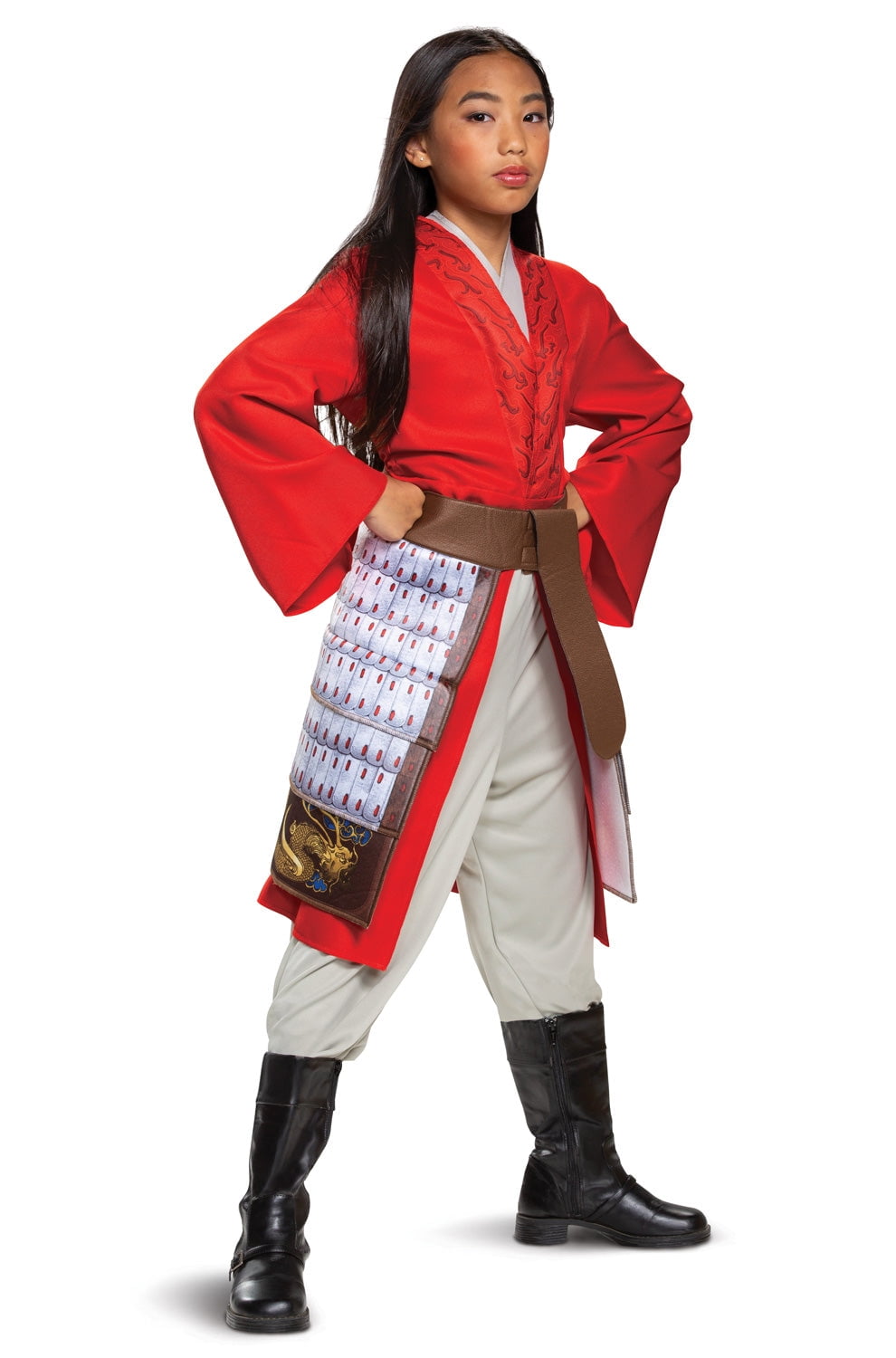 Mulan Hero Red Dress Deluxe Child Costume - Walmart.com