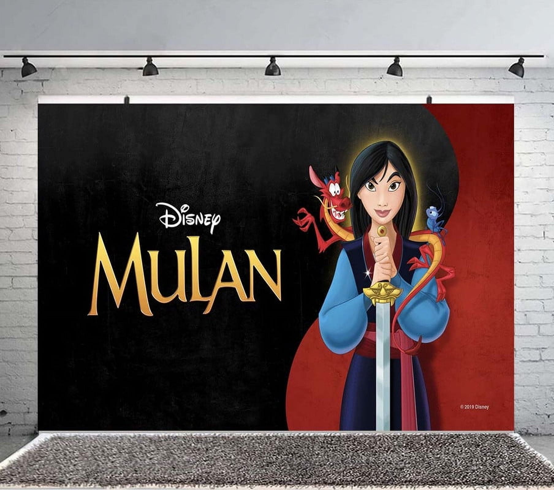 Mulan disney princess Backdrop Banner Party Supplies Poster Movie Theme ...