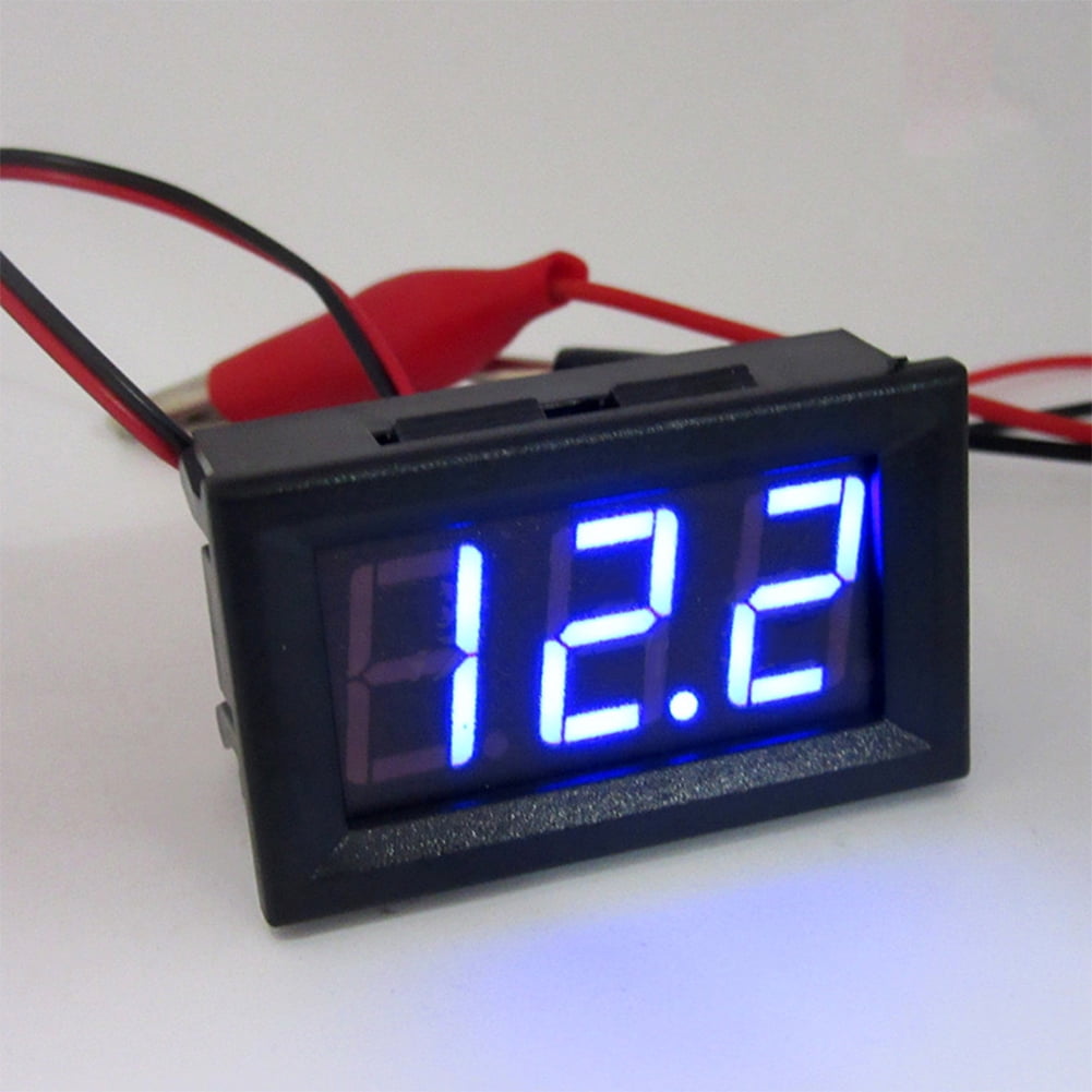 Mulanimo 0.56 Inch 2-wire Voltage Meter Head LED Digital Voltmeter with ...