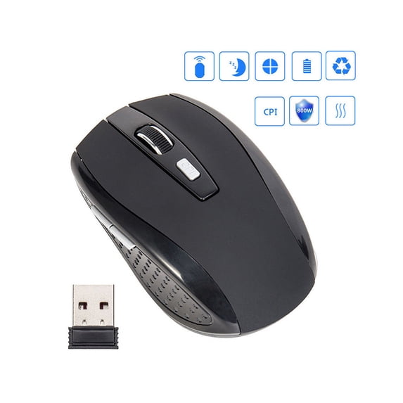 Mulanimo 2.4Ghz Portable Wireless Mouse Cordless Optical Scroll Mouse ...