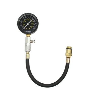 Compression Tester Adapter Kit, Accurate Dual Scale Pressure Gauge 0 ...