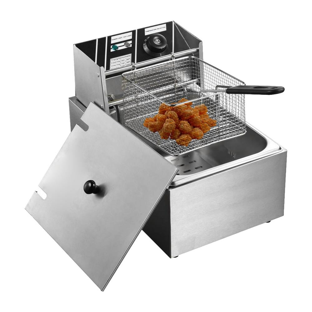 Mulaxen 110V 22 L Fryer Pot, Single Wings Electric Deep Fryer With ...