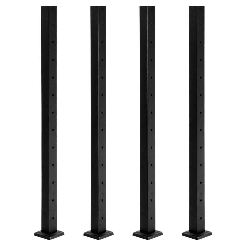 Mulaxen 4Pack 41" Cable Railing Post Kits, Fixed Top Mount Levels ...