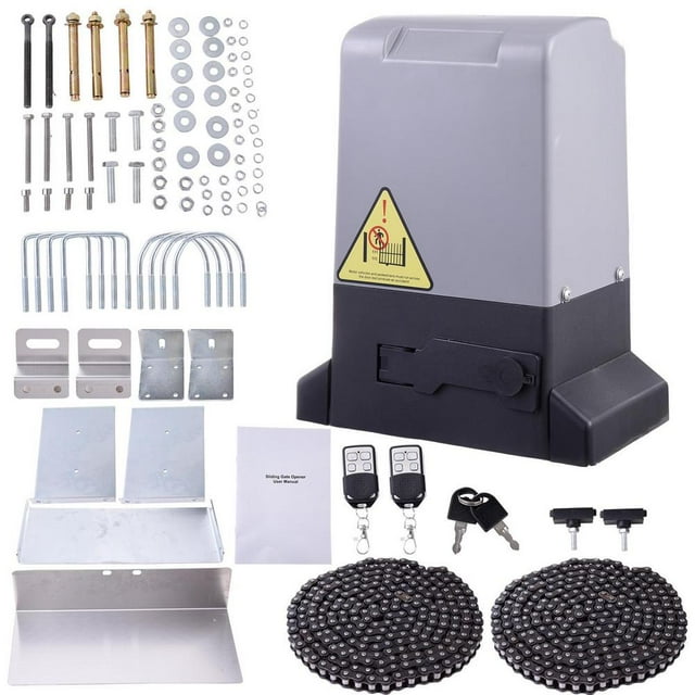 Mulaxen Automatic Sliding Gate Opener Gate Operator Hardware Kit ...