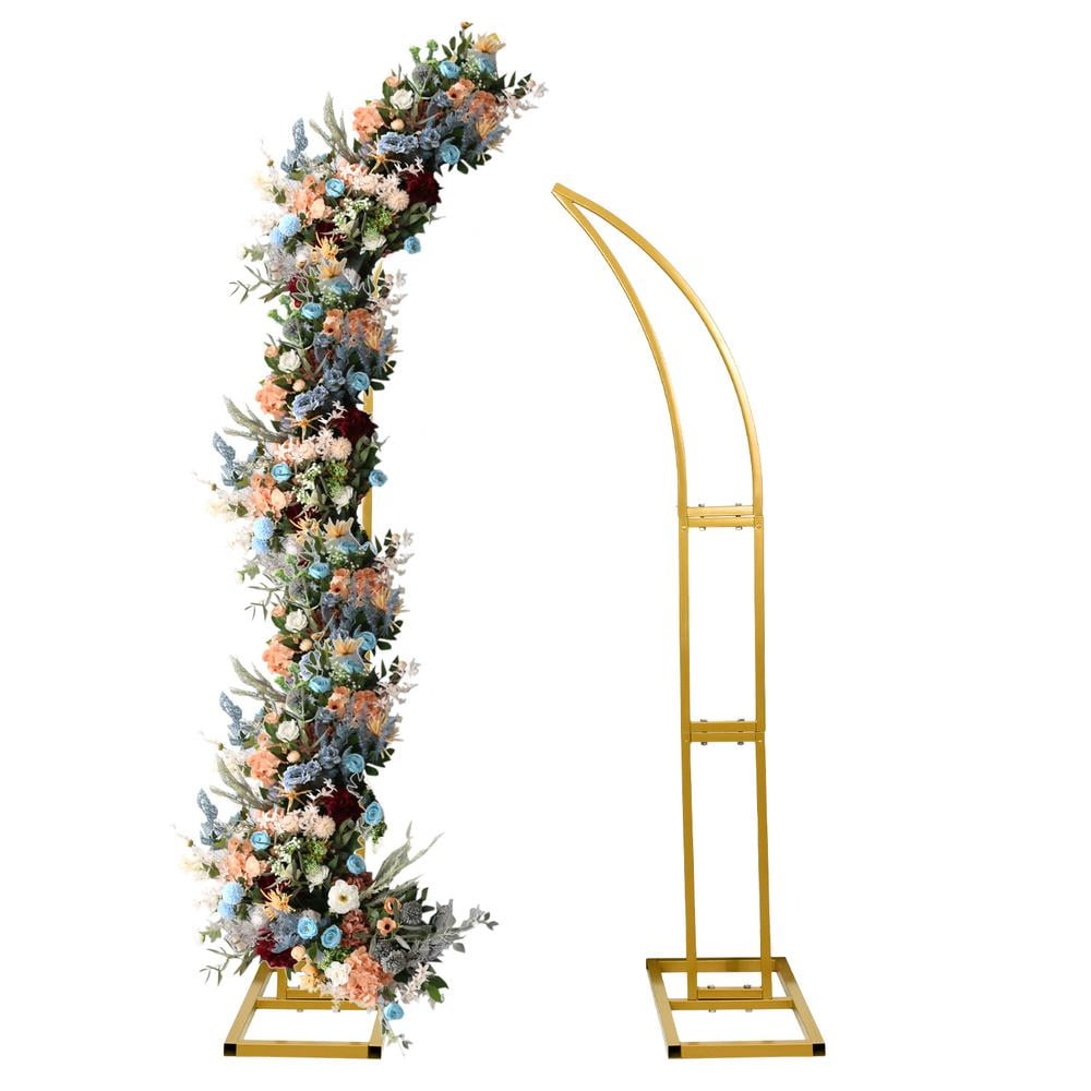 Mulaxen Balloon Arch Stand Wedding Arch Stand Backdrop Frame Curved ...