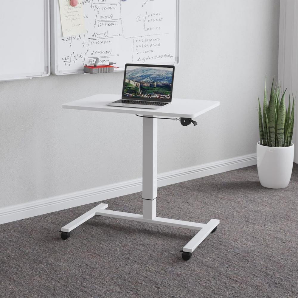 Mulaxen Classics Height Adjustable Mobile Rolling Laptop Cart Computer ...