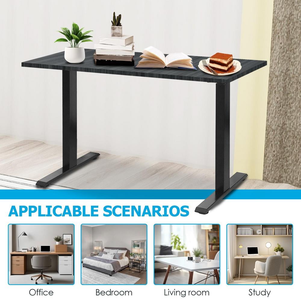 Mulaxen Electric Standing Desk Frame Sit Stand Desk Frame Double Motor ...