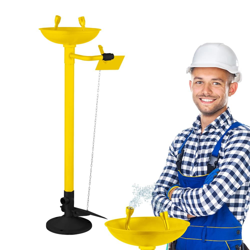 Mulaxen Eye Wash Units Eye Flush Kit Eye Washing Station Hands-Free ...