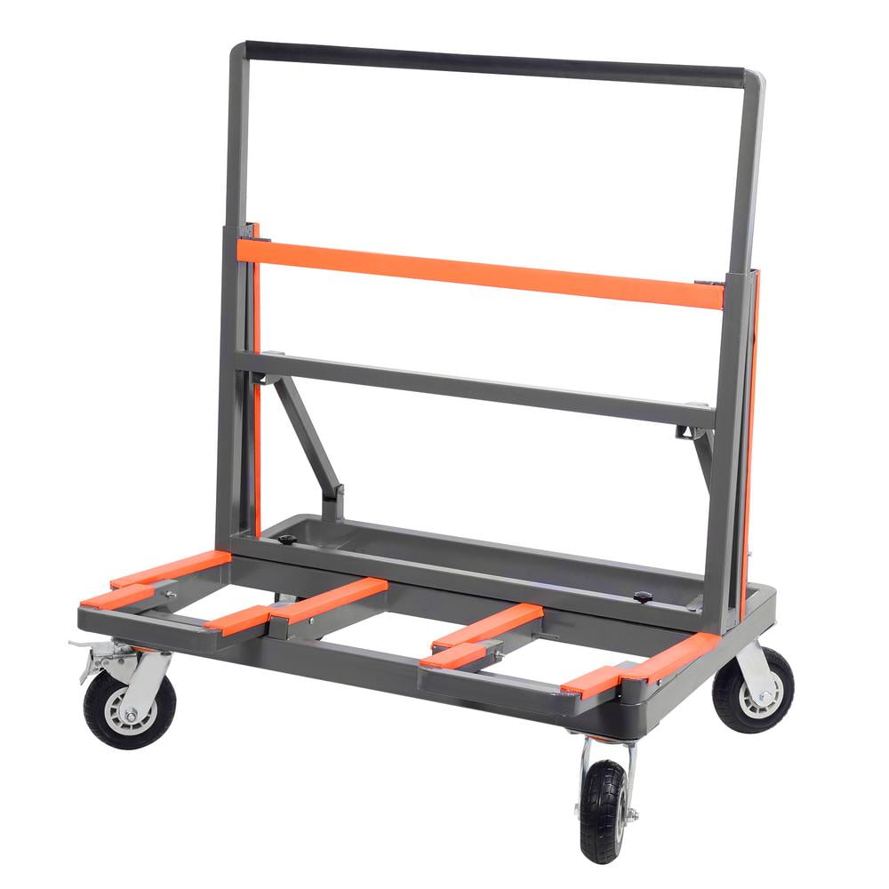 Mulaxen Folding Drywall Cart Heavy Duty,Panel Cart Load 2200 lbs ...