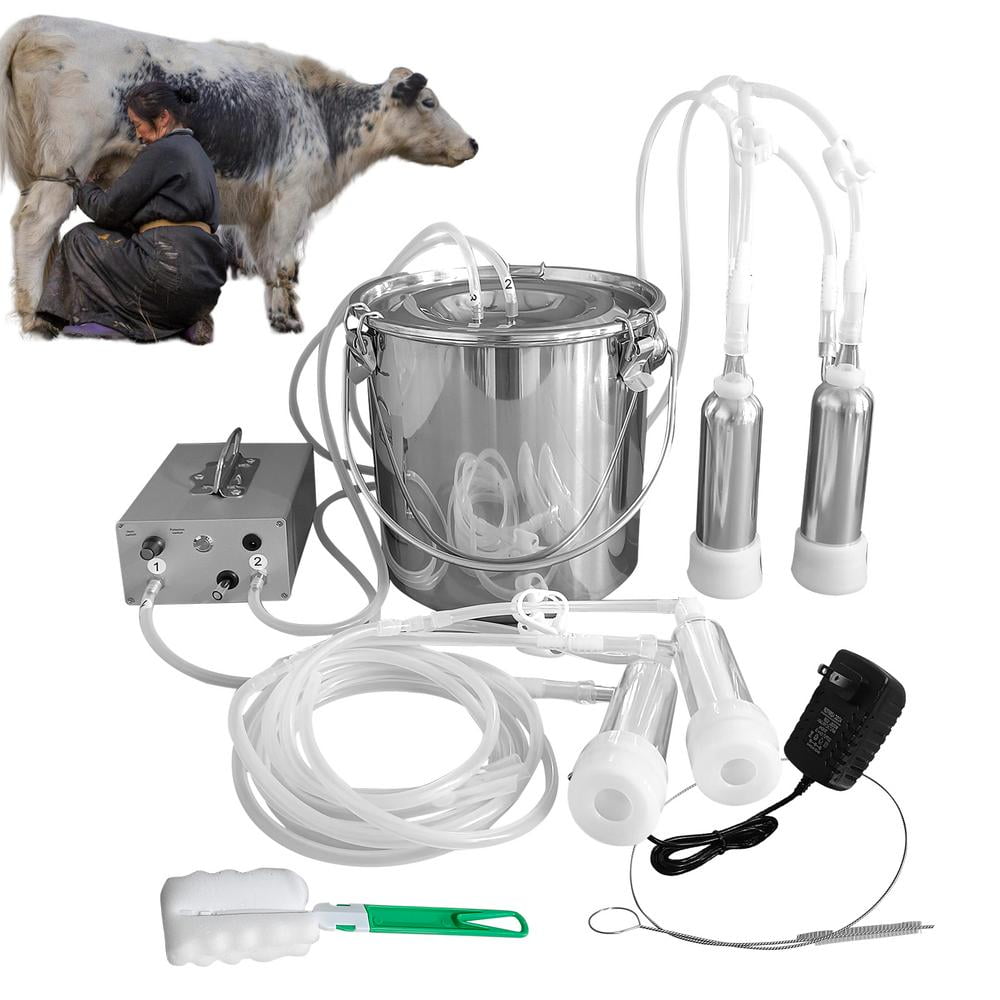 Mulaxen Goat Milker Electric Milking Machine 5L Milk Bucket Food Grade ...