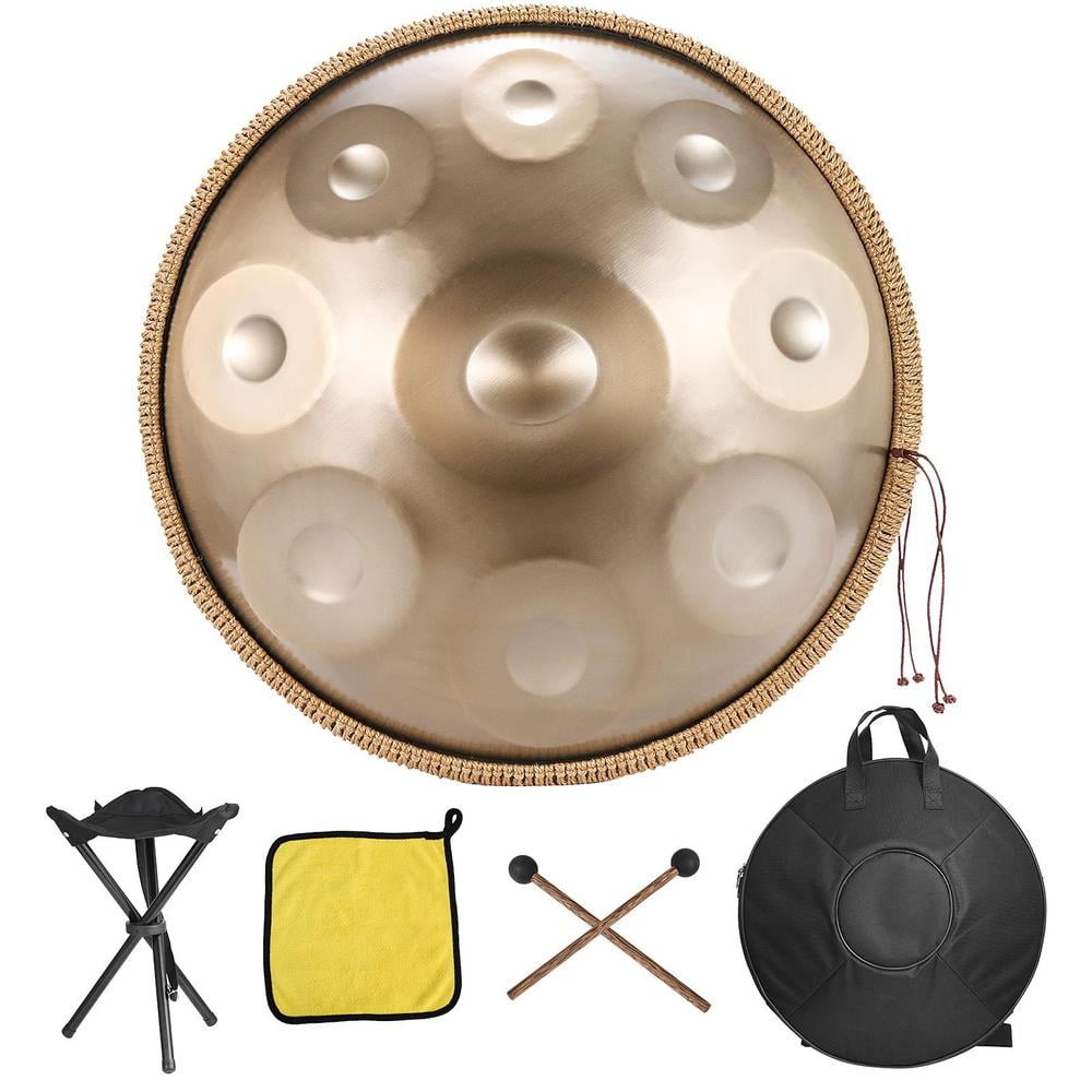 Mulaxen Handpan Drum 22 Inches D Minor, 9 Notes Hand Drum Instrument ...