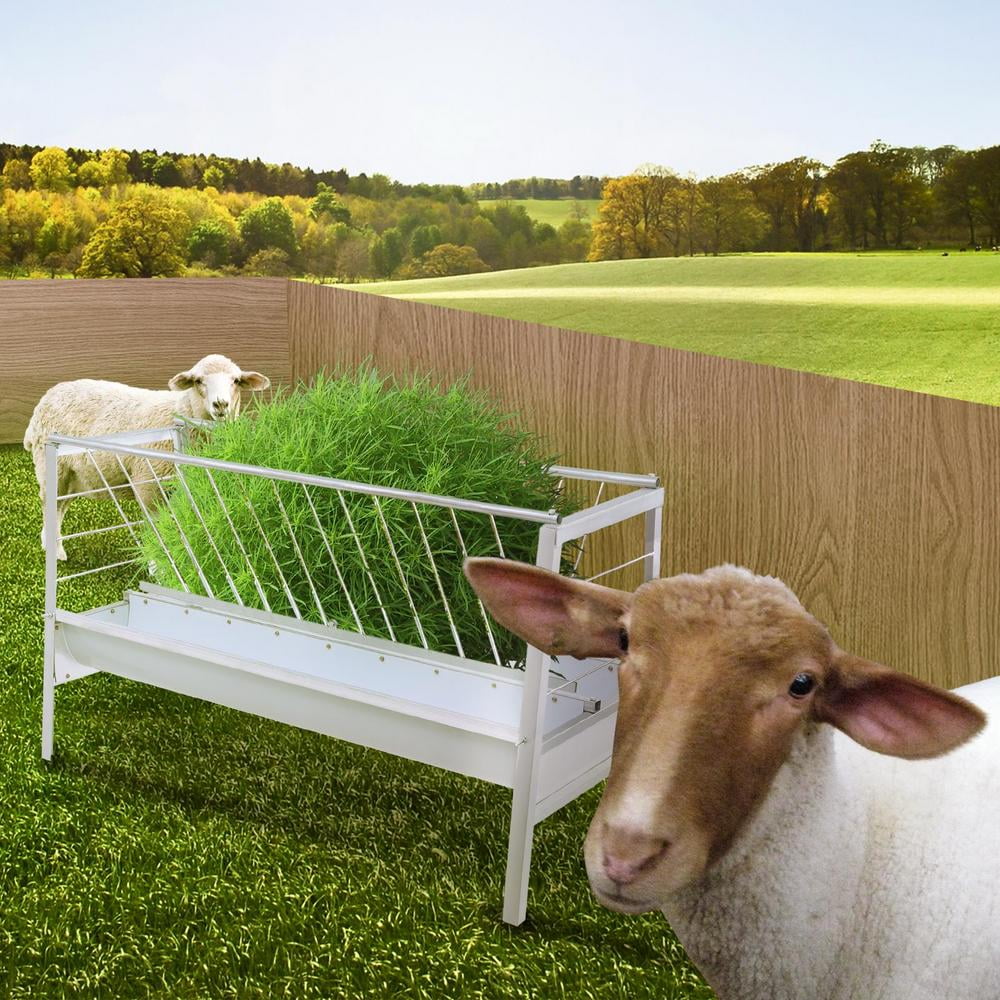 Mulaxen Horse Hay Feeder, Livestock Hay Feeder , Carbon Steel Wall ...