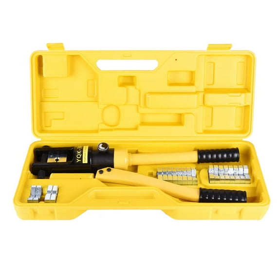 Mulaxen Wire Lug Crimper Portable 16 Tons Hydraulic Wire Crimping Kit ...