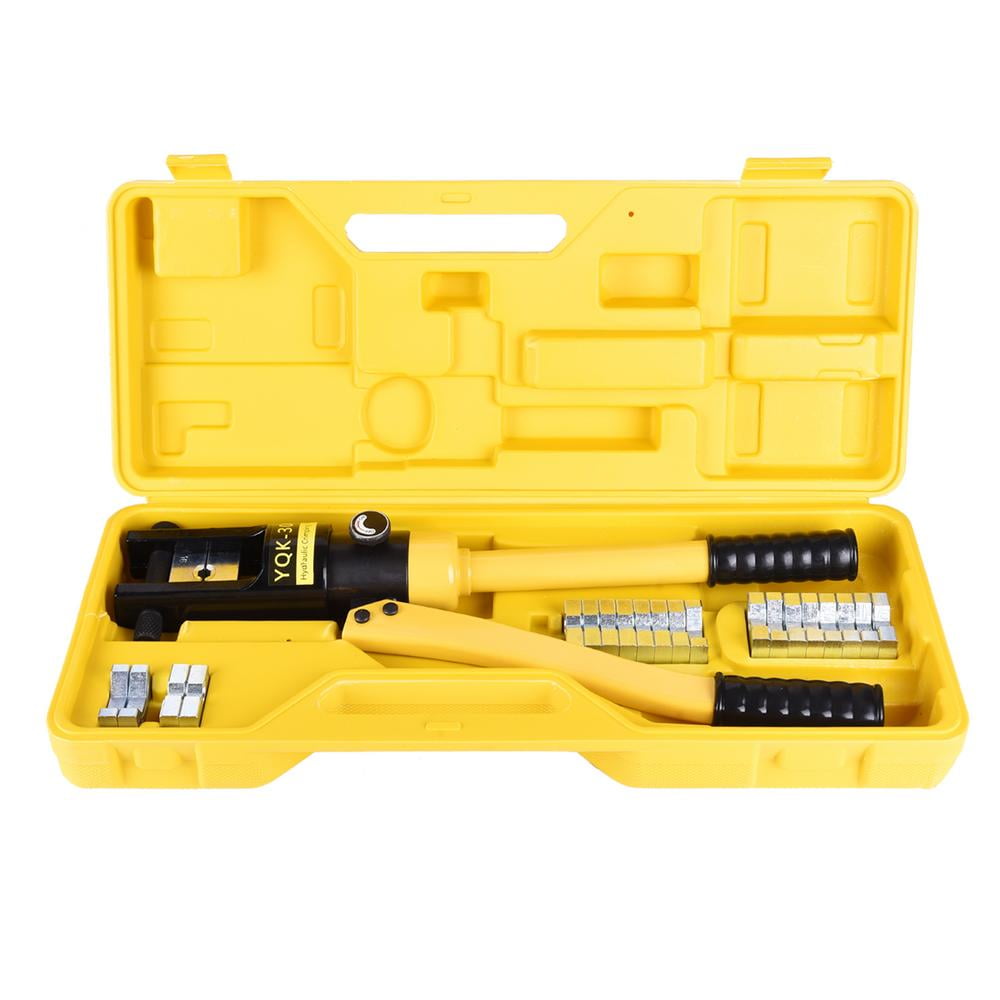 Mulaxen Hydraulic Wire Crimping Tool 16 Tons Cable Lug Crimper ...