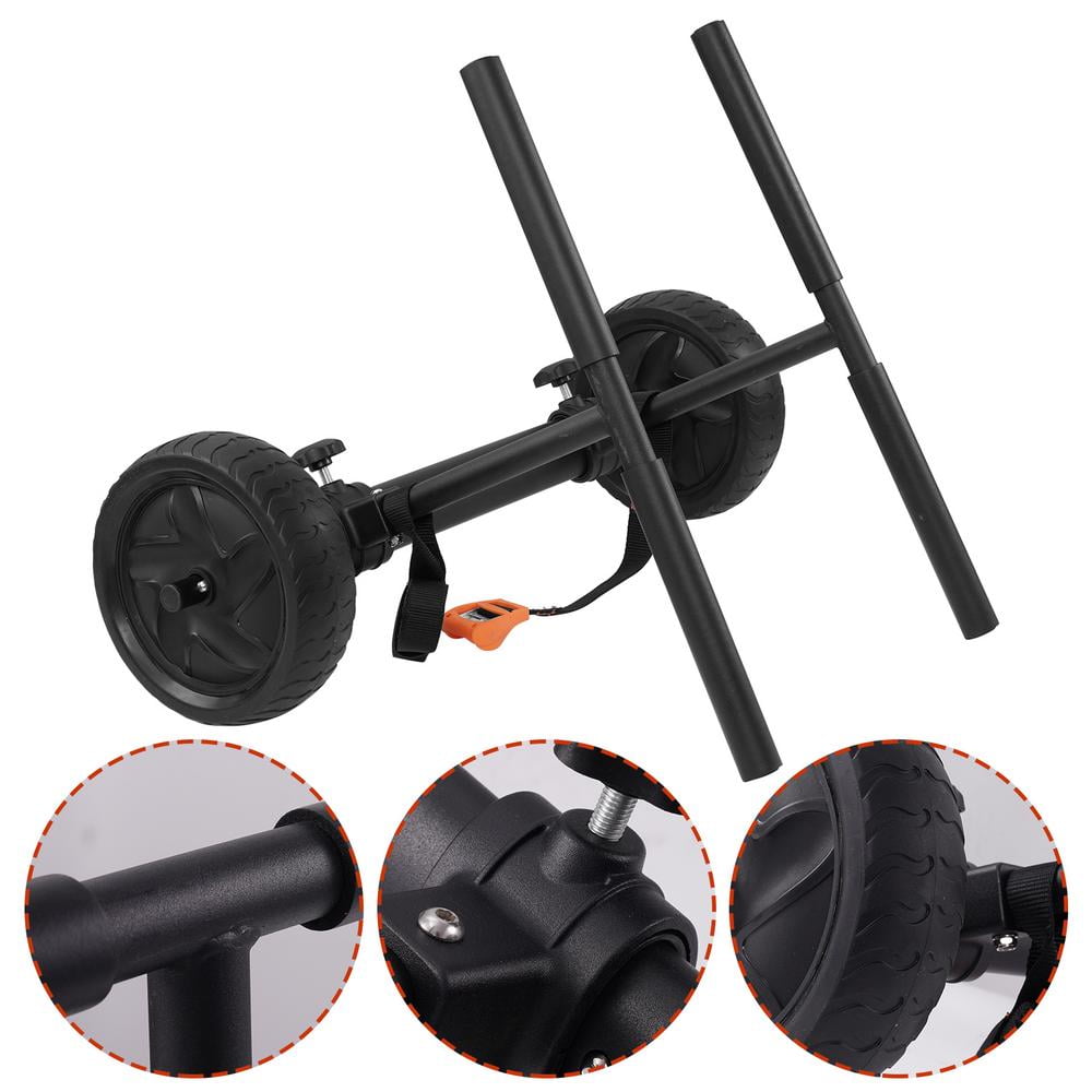 Mulaxen Kayak Cart Kayak and Canoe Trolley Cart with Solid Tires Load ...