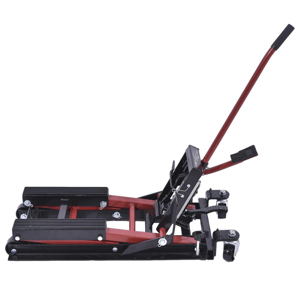 Mulaxen Motorcycle Jacks Motorcycle Stand Lift with Wheels Foot ...
