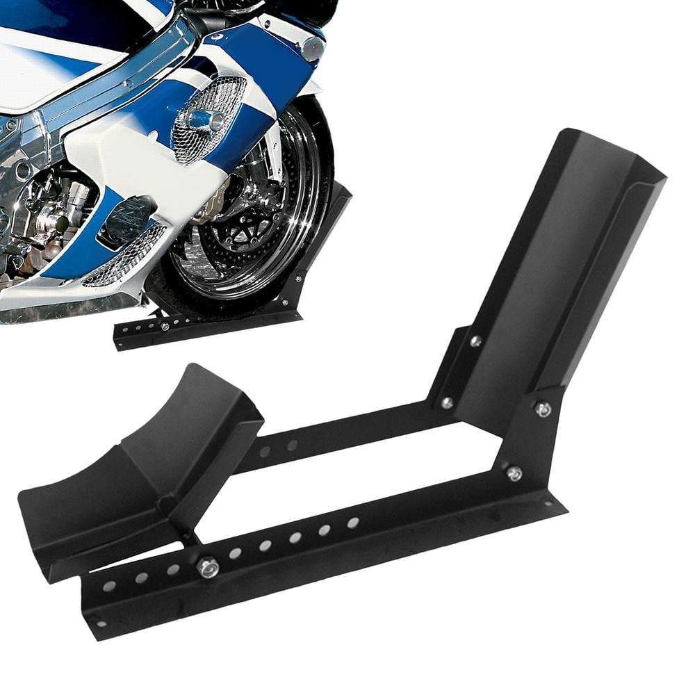 Mulaxen Motorcycle Wheel Chock Heavy Duty Upfront Wheel Motorcycle Chock Adjustable Front Wheel ...