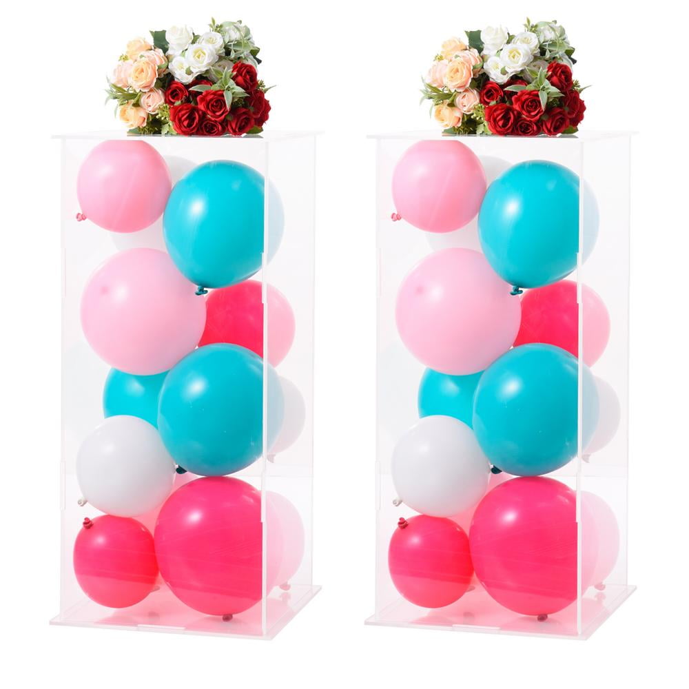 Mulaxen Pedestal Stand For Display 2pcs Tall Column Easel Stand Flower ...