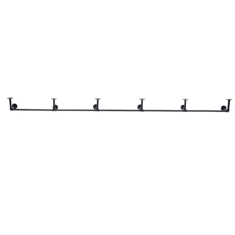 Mulaxen Pipe Bar Foot Rail Pipe Railing Guide Rail Heavy Duty Wall ...