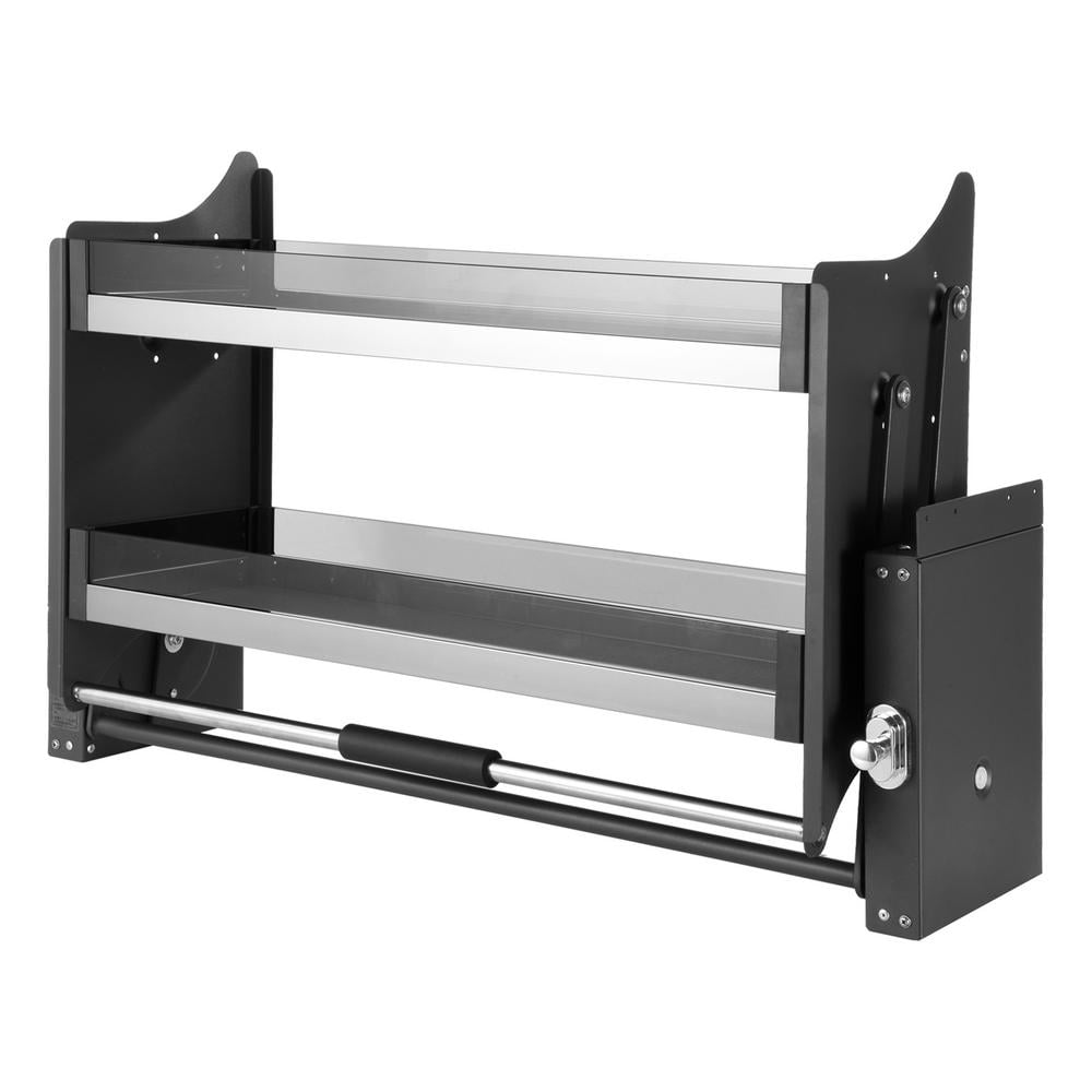 Mulaxen Pull Down Shelf 2 Tier Kitchen Cabinet Pull Down Shelf Space ...