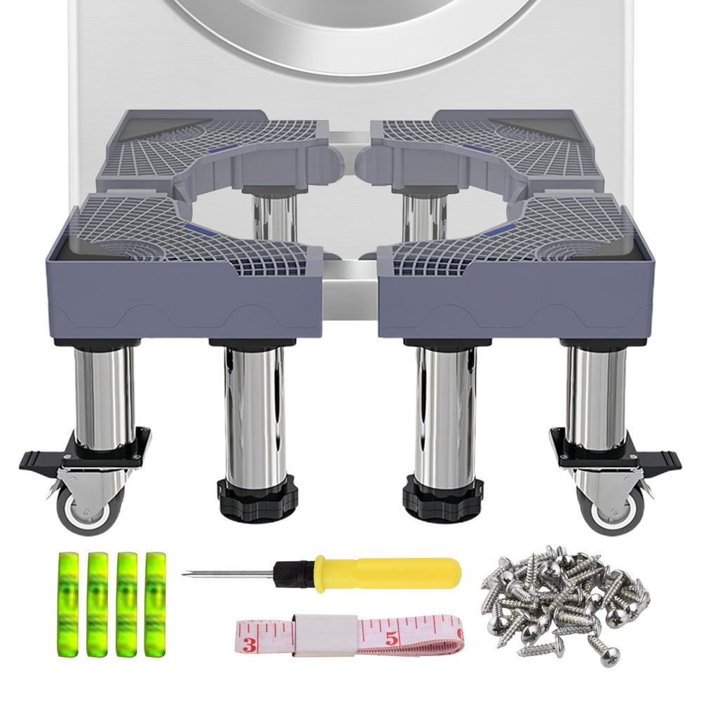 Mulaxen Refrigerator Stand Washing Machine Pedestal Mini Fridge Stand ...