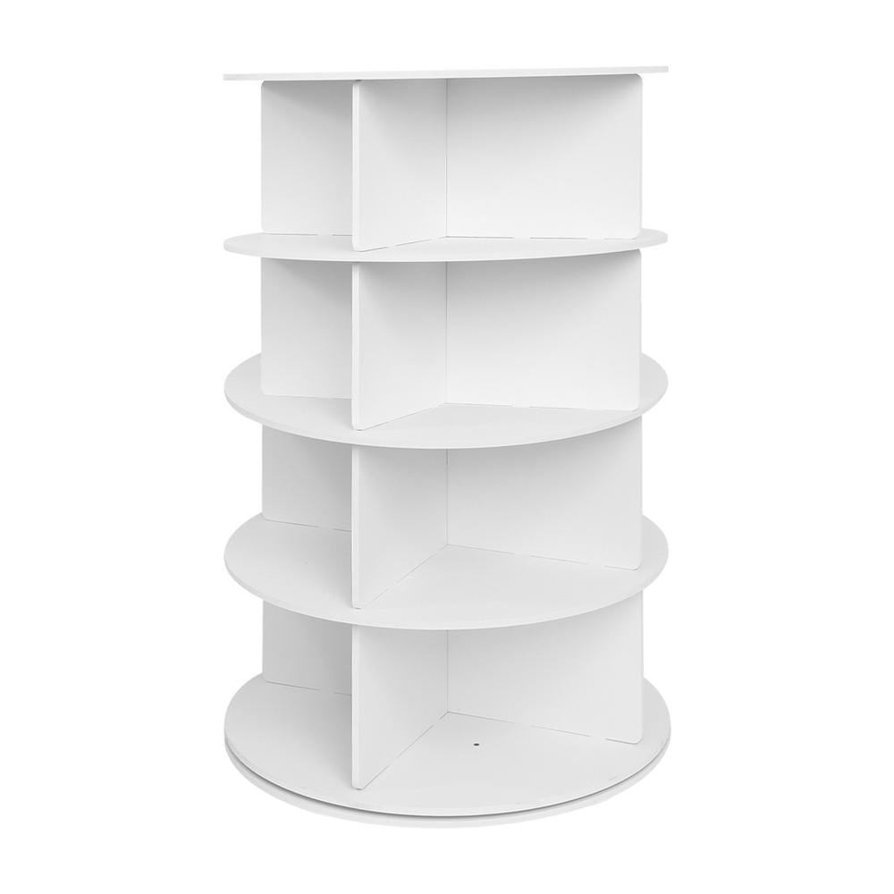 Mulaxen Revolving Shoe Rack 4-Tier Shoe Storage Shelf Rotating Shoe ...