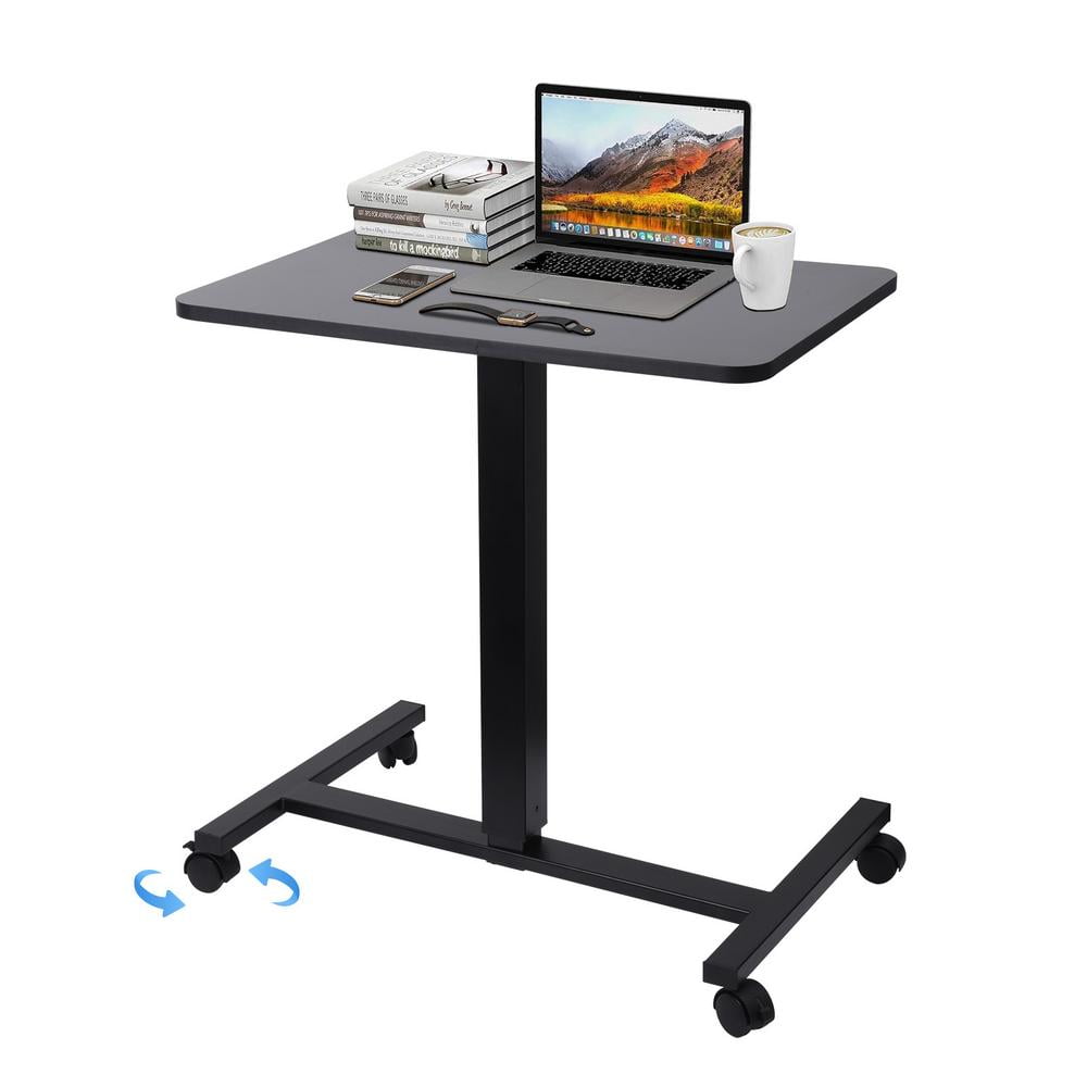 Mulaxen Rolling Desk Adjustable Height Rolling Laptop Cart Adjustable ...