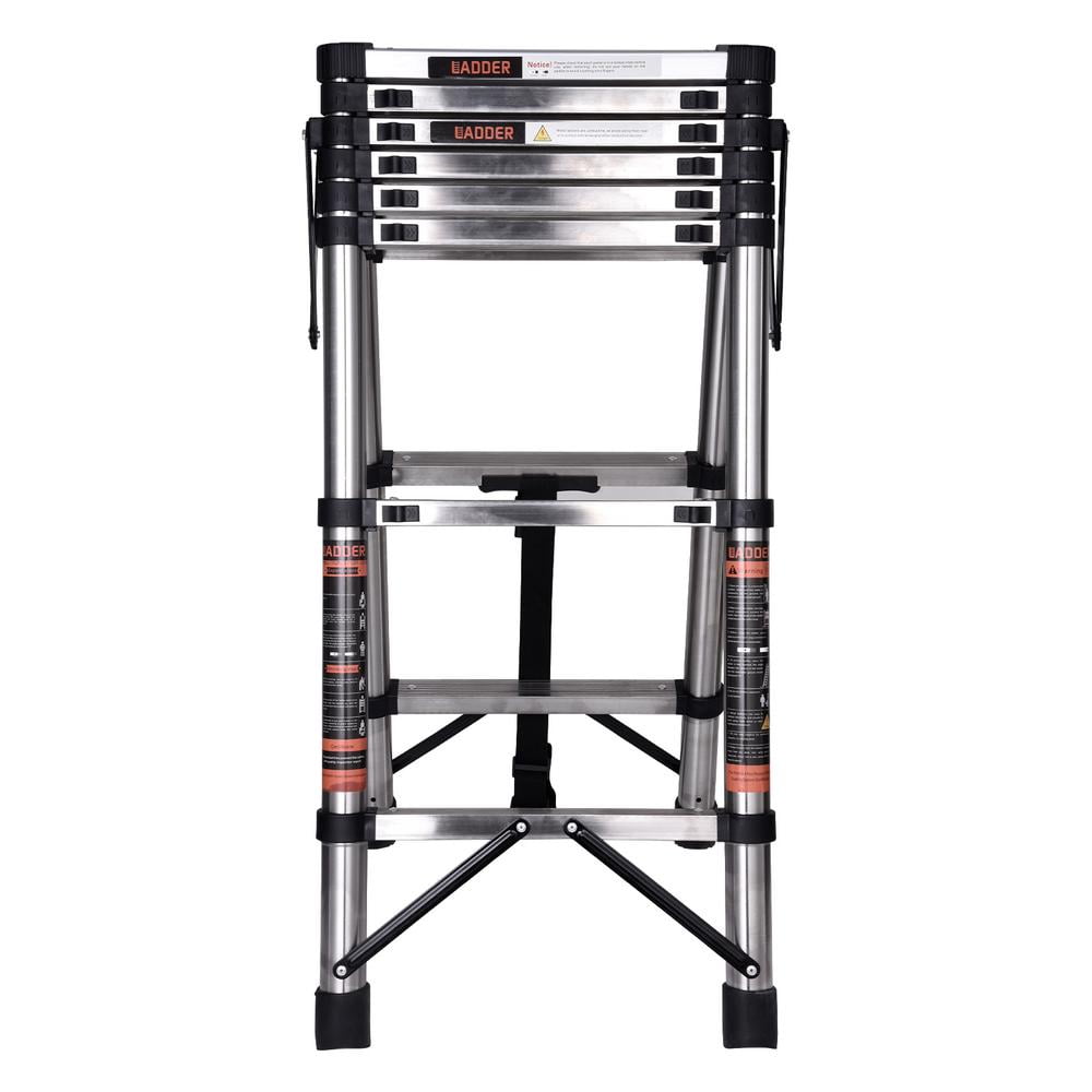 Mulaxen Telescoping Ladder, SocTone 10.2 FT Aluminum Lightweight ...