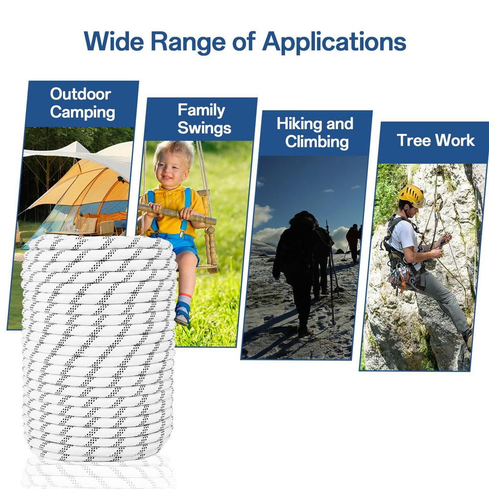 Mulaxen Tree Ropes Arborist Pulling 197 Ft High Strength Bull Rope ...