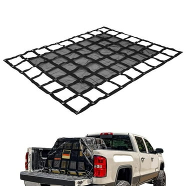 Rightline Gear Adjustable Bungee Truck Bed Cargo Net with Built-In Tarp ...