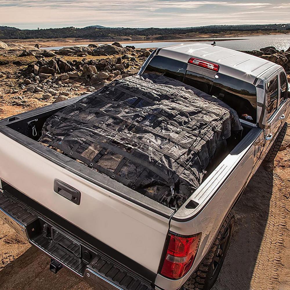 Mulaxen Truck Bed Netting for Cargo Bungee Net for Pickup Truck Truck ...