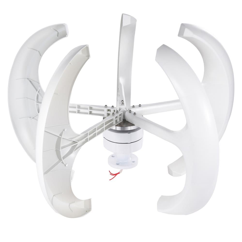 Mulaxen Vertical Wind Generator 5 Leaves Wind Turbine Generator Kit 360 ...