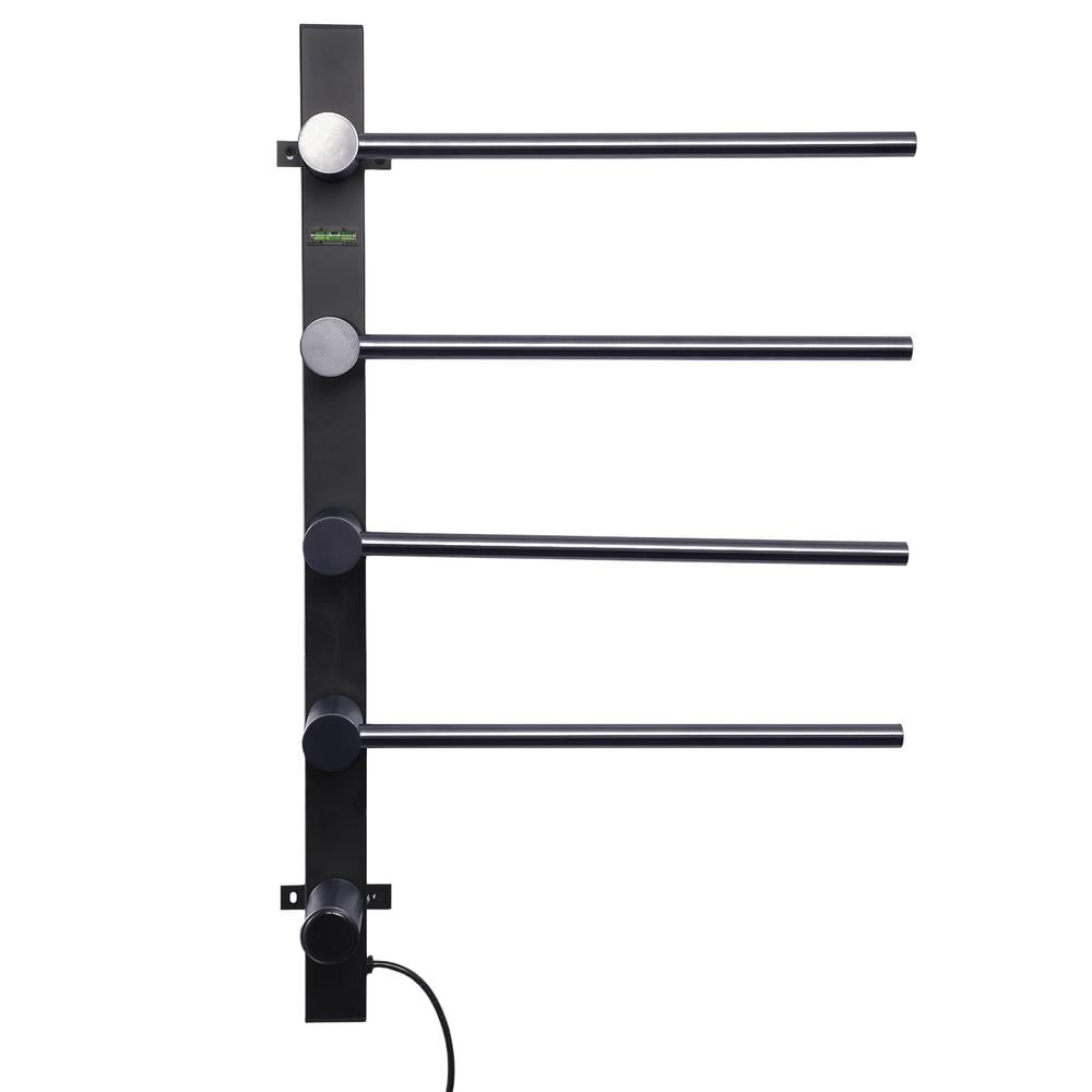 Mulaxen Wall Heated Towel Rack Wall Mounted Stainless Steel Heated ...