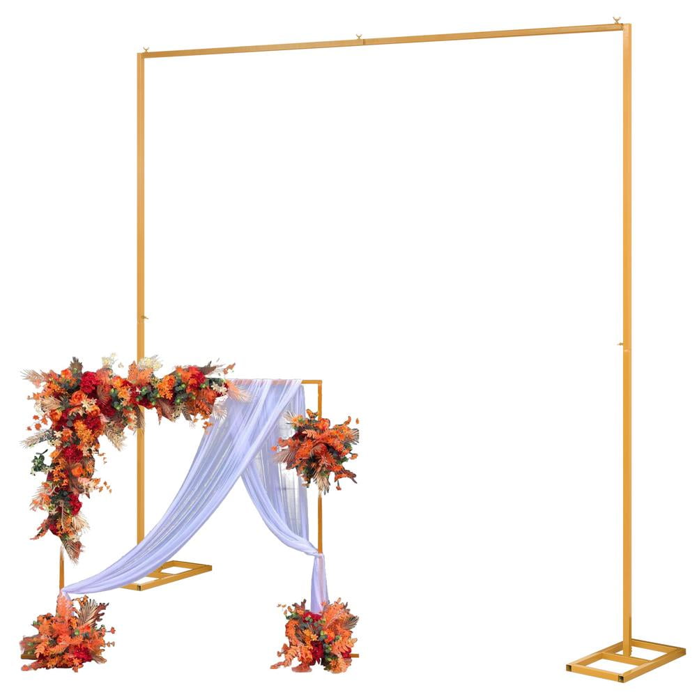 Mulaxen Wedding Backdrop Stand, 10x10ft Gold Wedding Arches for ...