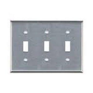 Mulberry 97073 Standard Wallplate, 3 Gangs, 4-1/2 in H x 6-3/8 in W ...